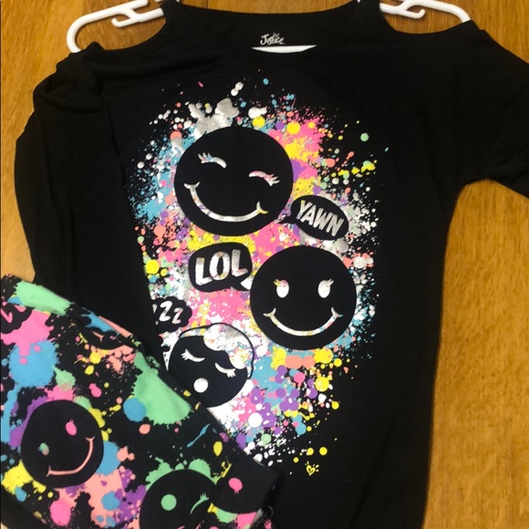 Justice | Pajamas | Justice Emoji Pj Set | Poshmark
